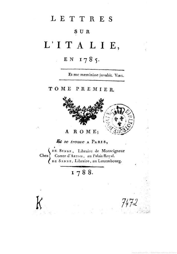 Charles-Marguerite-Jean-Baptiste Mercier Dupaty (1746-1788), Lettres ...